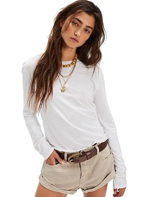 Free People We The Free Nova Long-sleeve Tee - Ivory