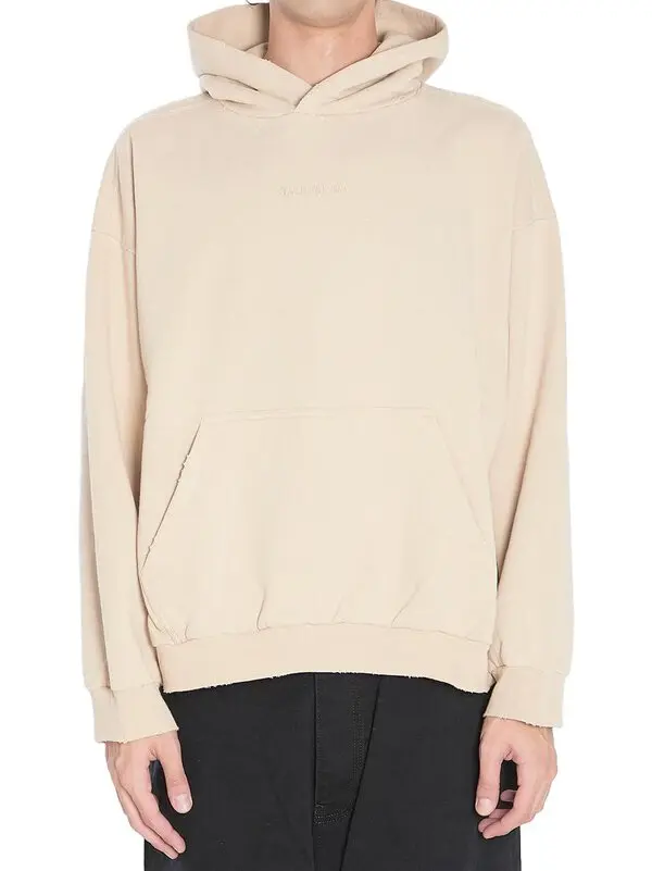 Balenciaga Hooded Sweatshirt - Beige