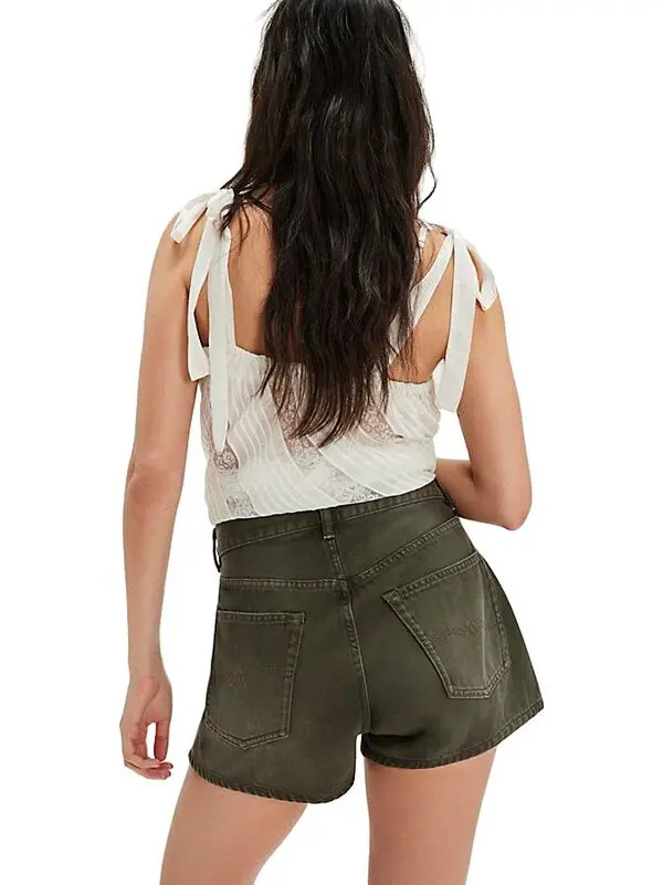 Denimist Haisley Denim Shorts - Vintage Dark Olive
