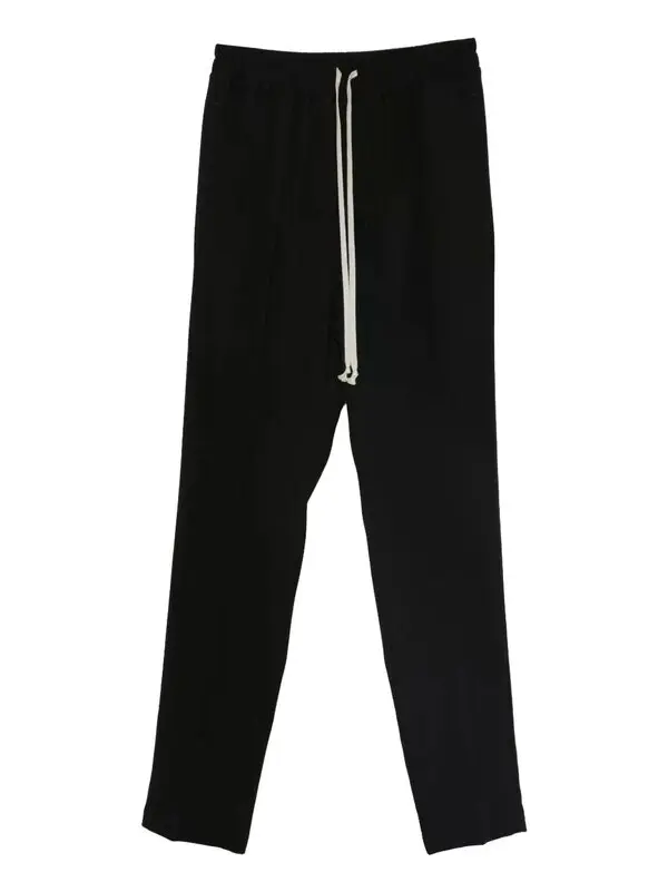 Rick Owens Wool Track Pants - Black
