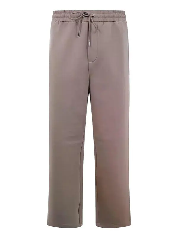 Michael Kors Elastic-waistband Cotton Trousers - Brown