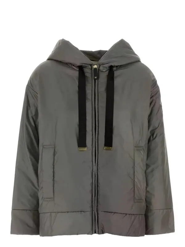 Max Mara Hooded Padded Jacket - Grey