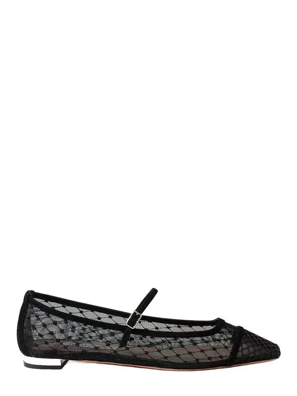AQUAZZURA Juliette Ballet Flats - Black
