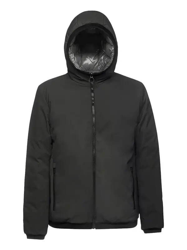 Geox Spherica Hooded Zip-up Jacket - Black