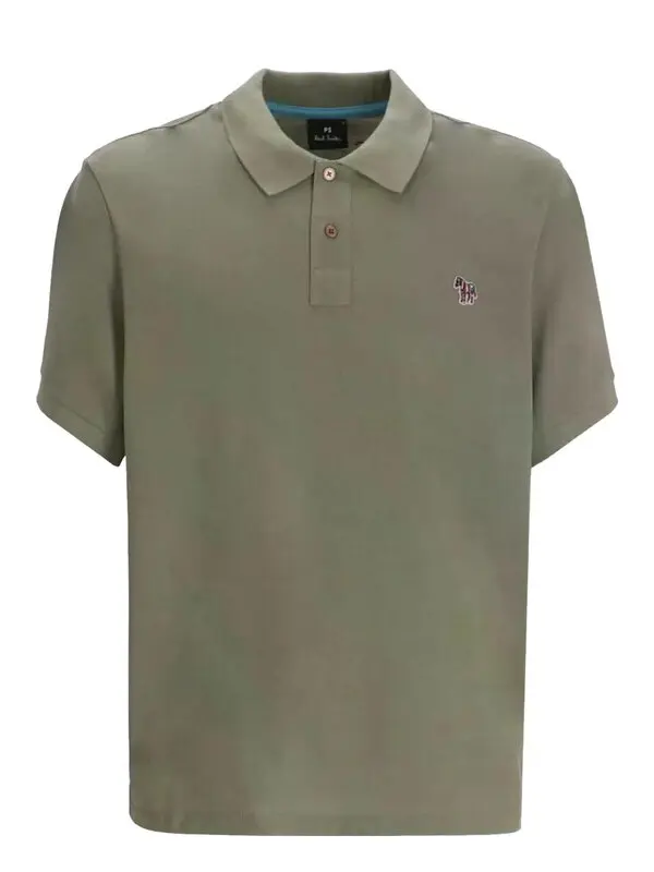 Paul Smith Zebra-patch Polo Shirt - Green