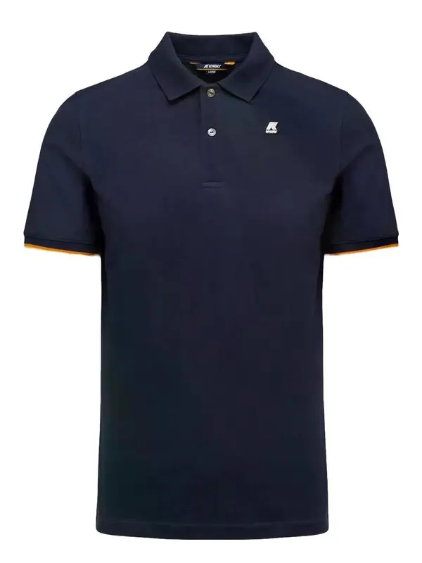 K-WAY Tipped Polo Shirt - Blue