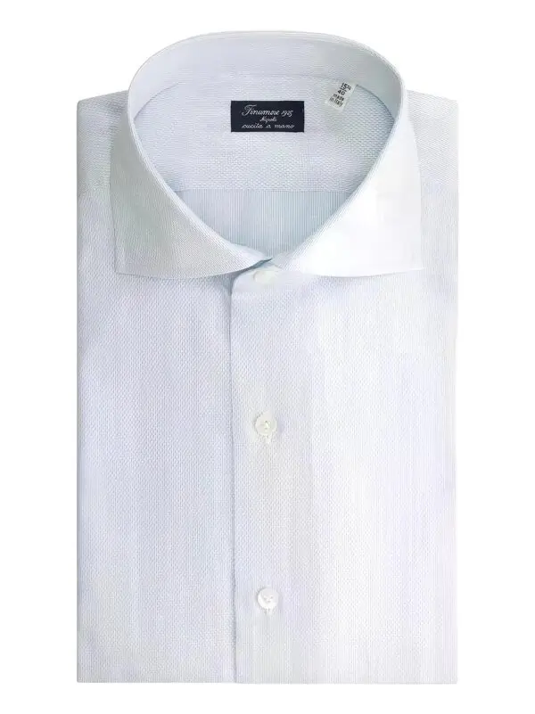 FINAMORE 1925 Textured Cotton Shirt - White