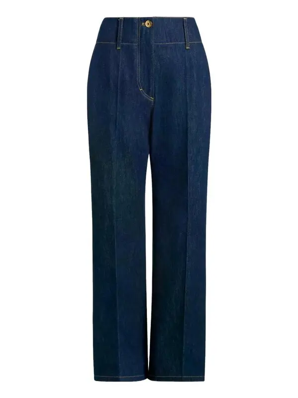 Patou Wide-waistband Jeans - Blue