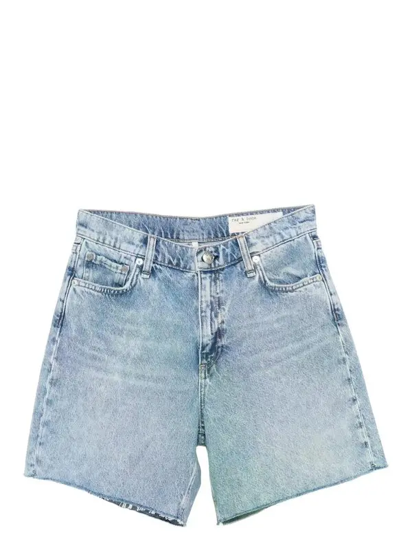 Rag & Bone Kaia Cotton Shorts - Blue