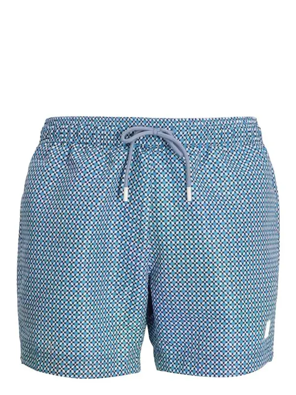BOSS Printed Swim Shorts - Blue