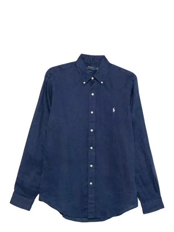 Polo Ralph Lauren Long-sleeve Linen Shirt - Blue