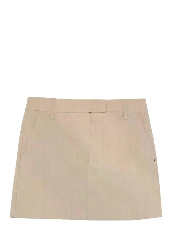 Sportmax Wool-blend Mini Skirt - Neutrals
