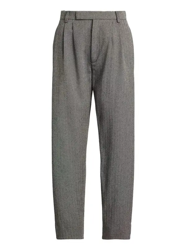 Ralph Lauren Tailored Pleated Trousers - Grey