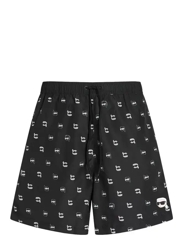 Karl Lagerfeld Ikon Swim Shorts - Black