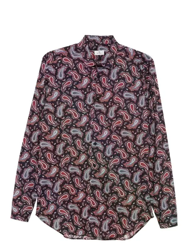 Etro Paisley-print Shirt - Purple