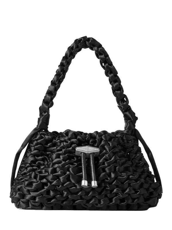 JIMMY CHOO Small Cinch Shoulder Bag - Black