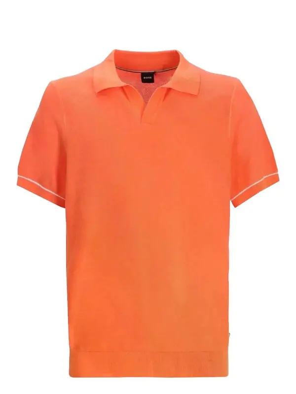 BOSS Johnny-collar T-shirt - Orange