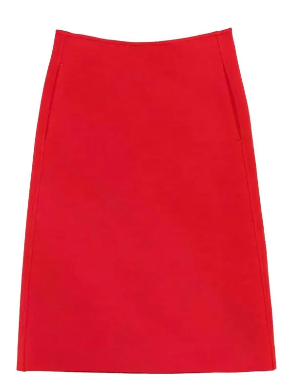 JIL SANDER A-line Skirt With Pocket Detail - Red