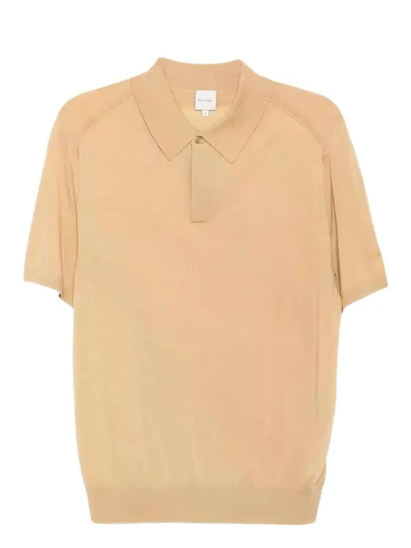 Paul Smith Merino-wool Short-sleeves Polo Shirt - Neutrals