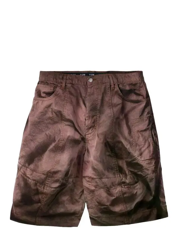 EDWARD CUMING Cotton Cargo Shorts - Brown