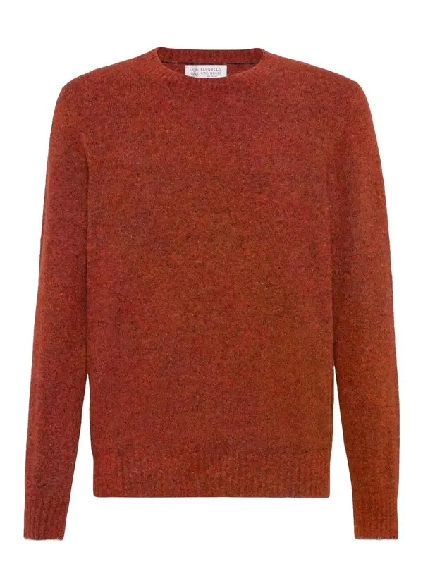 Brunello Cucinelli Crew-neck Sweater - Orange