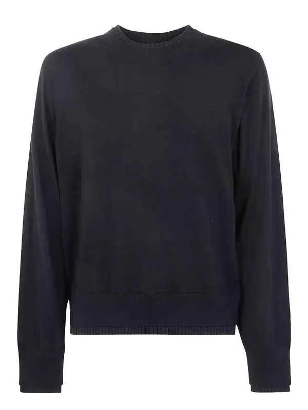 Sacai Ribbed-hem Sweater - Black