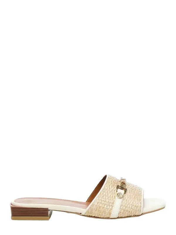 V°73 Esther Woven Chain-embellished Sandals - Neutrals