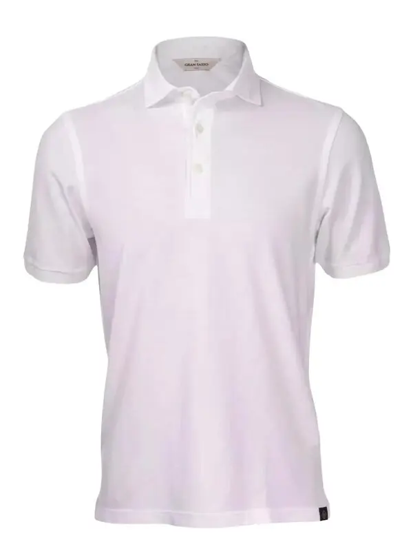 GRAN SASSO Cotton Polo Shirt - White