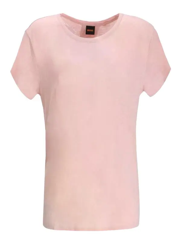 BOSS Linen T-shirt - Pink