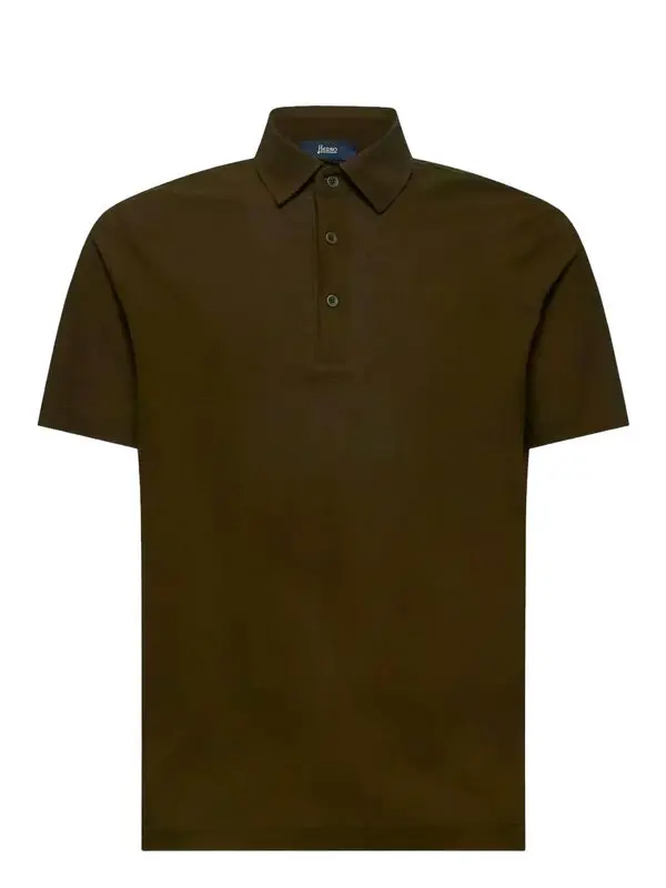 Herno Three-button Polo Shirt - Green