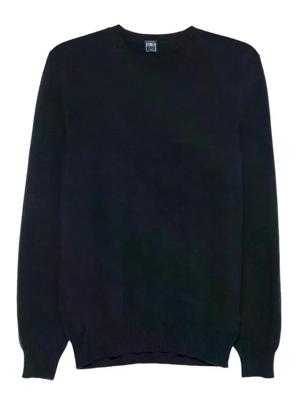 Fedeli Crew-neck Cashmere Sweater - Blue