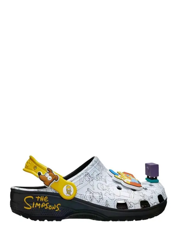 CROCS Classic Clog The Simpsons Intro Sequence Sandals - White