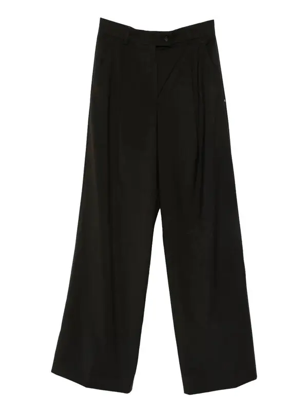 Sportmax Pleated Tailored Trousers - Black