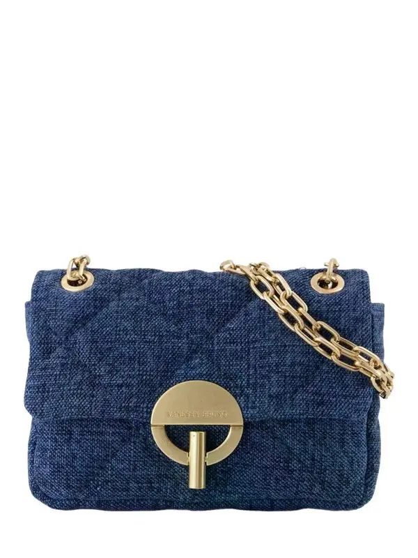 Vanessa Bruno Nano Moon Quilted Chain Shoulder Bag - Blue