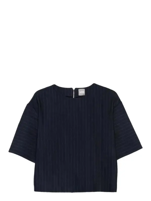 Max Mara Pinstripe Top - Blue