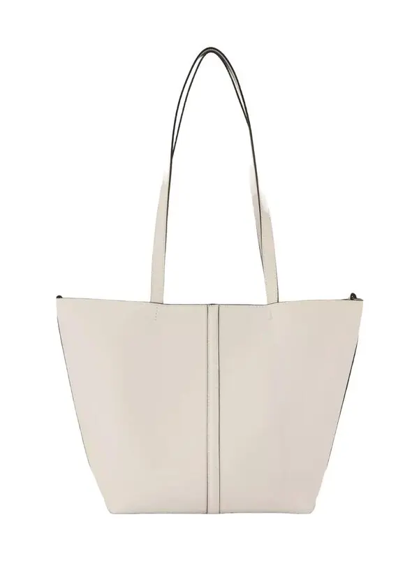 Vanessa Bruno Small Calfskin Daily Tote Bag - Neutrals