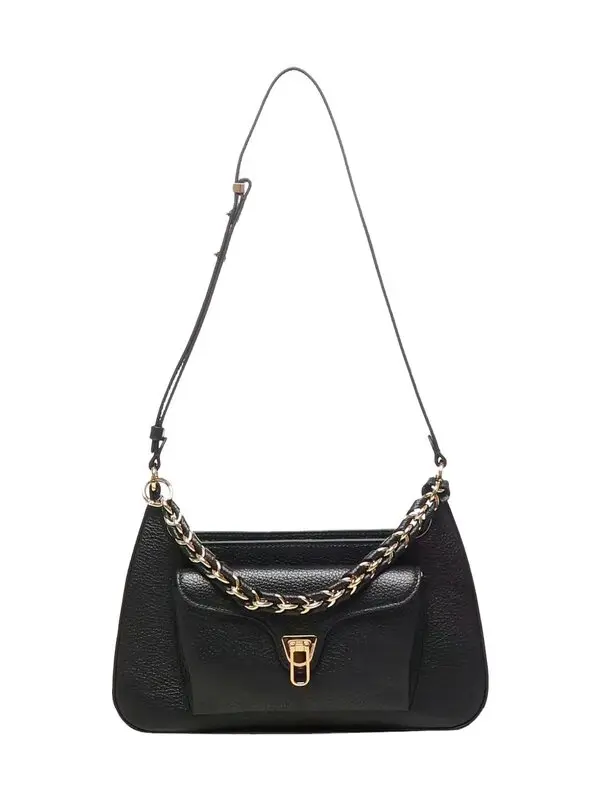COCCINELLE Beat Chain-trimmed Shoulder Bag - Black