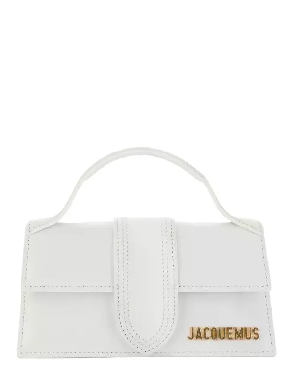 Jacquemus Large Bambino Flap Top-handle Bag - White