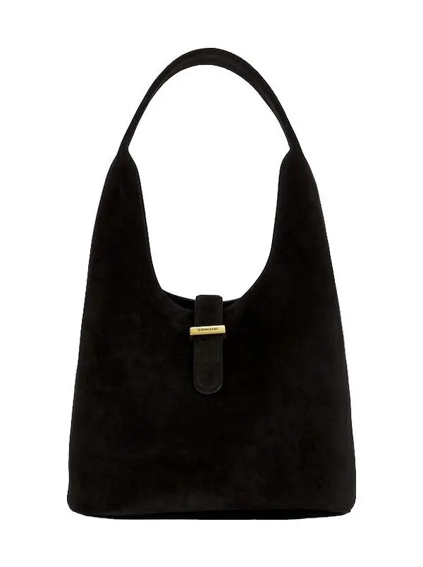 Simkhai Khai Suede Hobo Bag - Black