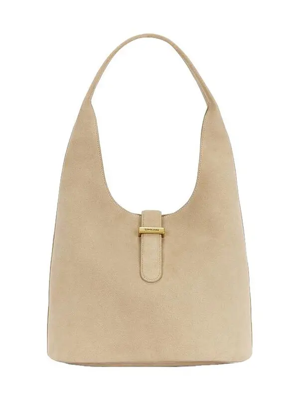 Simkhai Khai Suede Hobo Bag - Desert