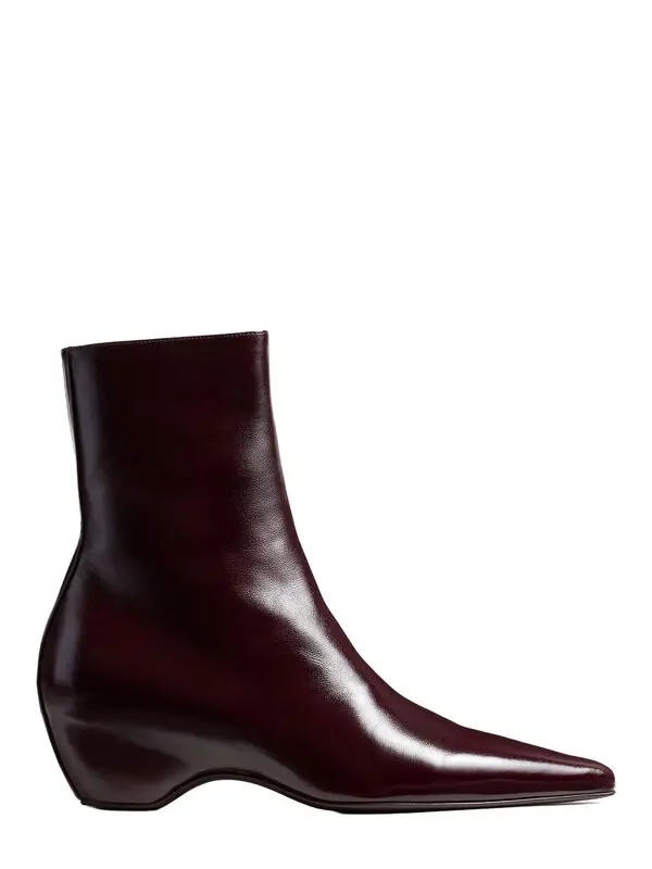Khaite Sybil Ankle Boots - Bordeaux