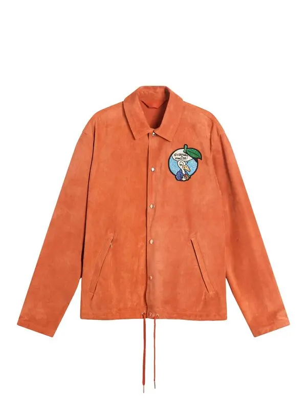 Moncler Genius X Gilga Farm Suede Navel Jacket - Orange