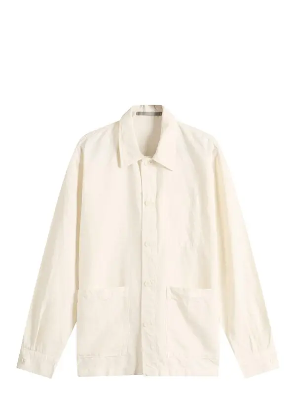 Norse Projects Julian Cotton Linen Overshirt - Kit White
