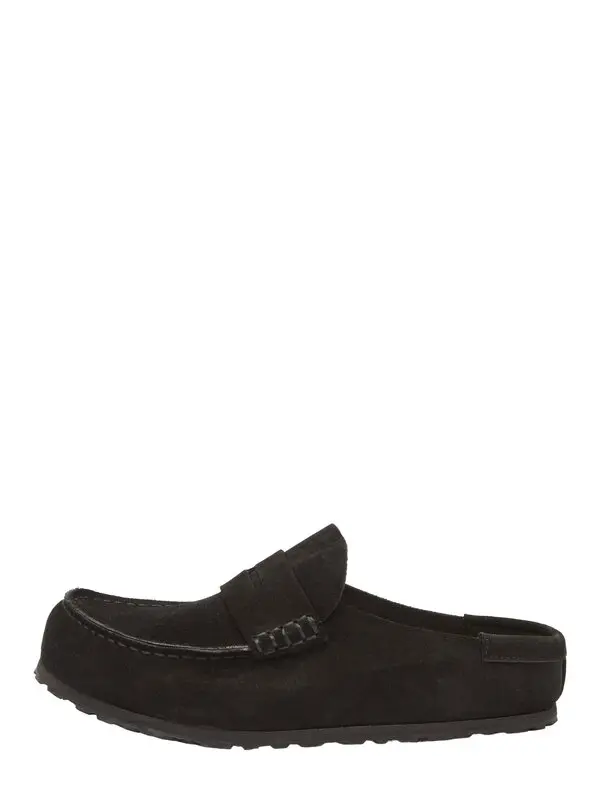BIRKENSTOCK Naples Wrapped Suede Clogs - Black
