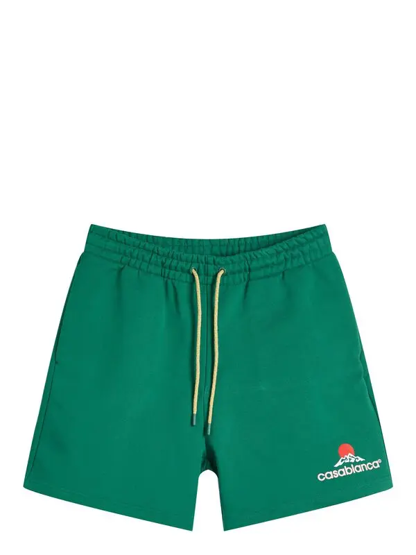 Casablanca Montagne Printed Sweat Shorts - Green