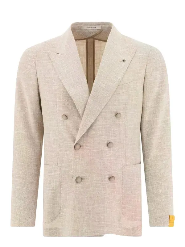Tagliatore Double-breasted Textured Blazer - Neutrals