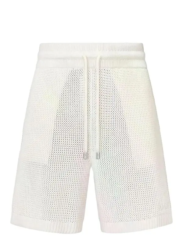 Amiri Crochet Knit Shorts - Neutrals