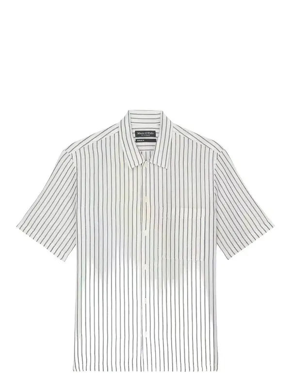 Marc O'polo Striped Short-sleeve Shirt - White