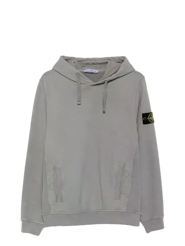 Stone Island Cotton Hoodie - Grey