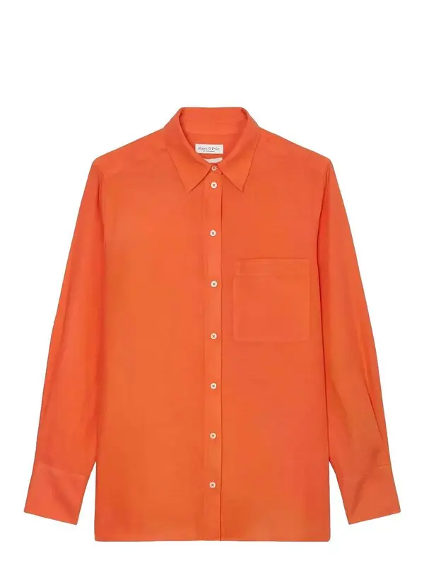 Marc O'polo Button-up Long-sleeve Shirt - Orange